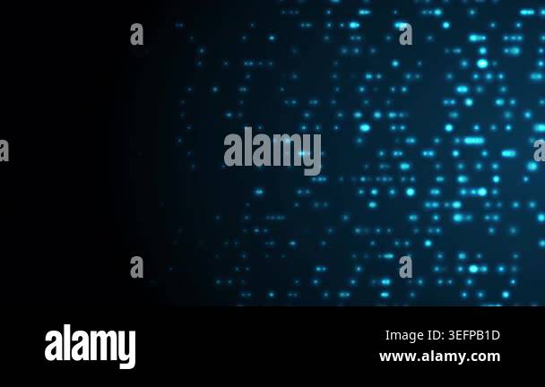 Multicolored neon glowing futuristic particles abstract hi-tech motion ...