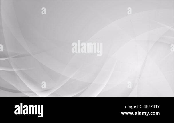 Grey white glossy waves abstract elegant motion background. Seamless ...