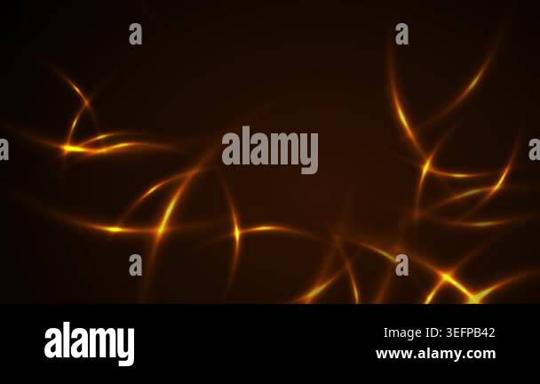 Vibrant orange glowing neon abstract laser motion background. Seamless ...