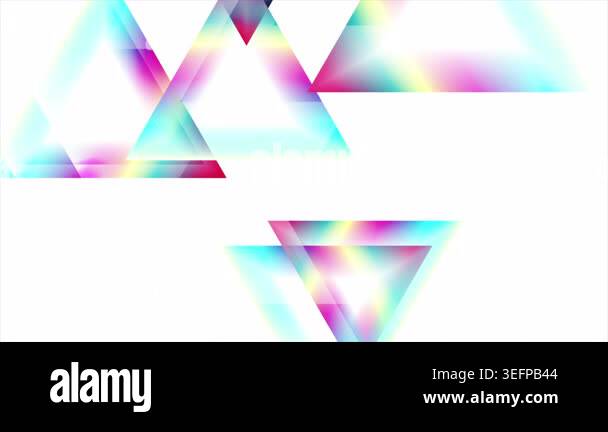 Holographic triangles geometric abstract tech background. Seamless ...