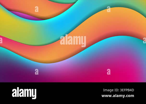 Colorful waves abstract elegant corporate background. Seamless looping ...