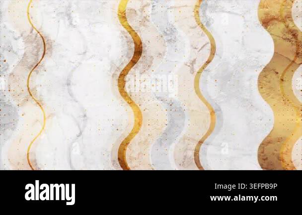 Golden and grey wavy stripes grunge abstract background. Seamless ...