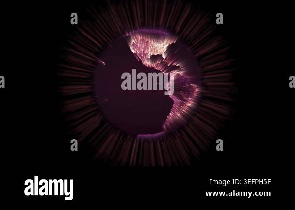 Glowing purple sphere animation sci fi fantasy technology motion ...