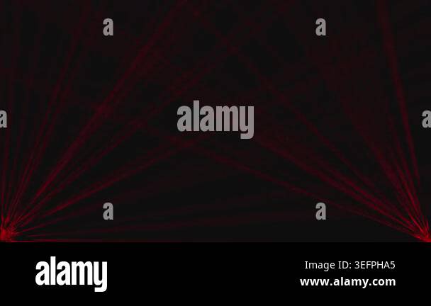 Red Laser Beams Radiating from Bottom Corners on Dark Background light ...