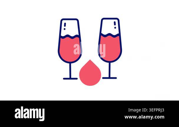 Cheers vector animated icon isolated on white background, ready for ...