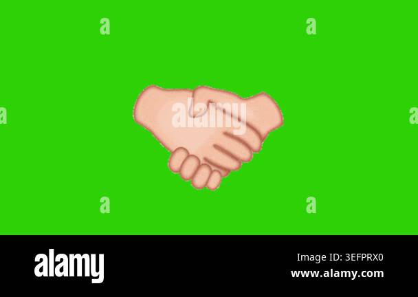 hand animation on green screen Stock Video Footage - Alamy