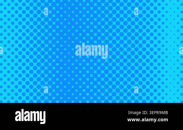 Bright Blue Halftone Dot Pattern Abstract Motion Background Stock Video ...