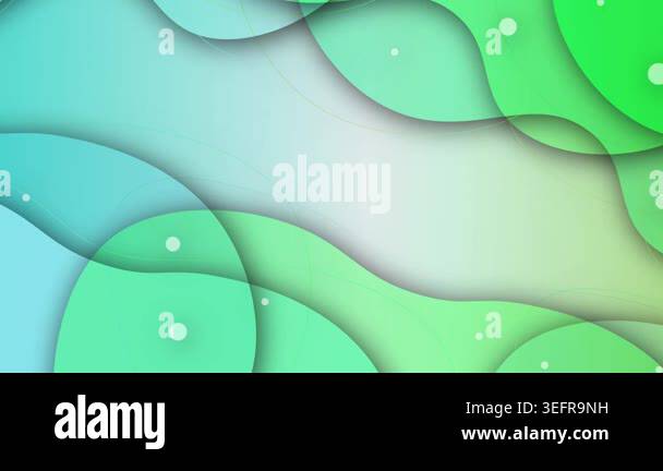 Abstract Green and Teal Wavy Liquid Motion Background Animation Stock ...