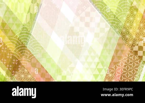 Elegant Traditional Japanese Pattern Abstract Background Stock Video ...