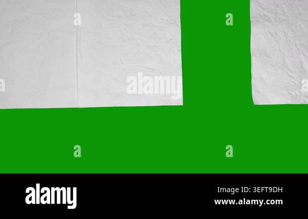 green background with white paper texture Stock Video Footage - Alamy