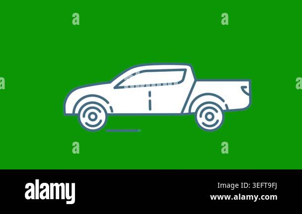 simple car icon illustration Stock Video Footage - Alamy