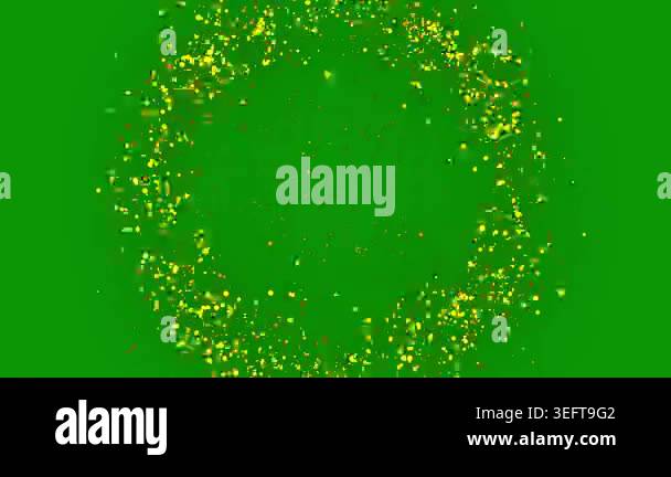 green glitter christmas tree background with falling snow Stock Video ...