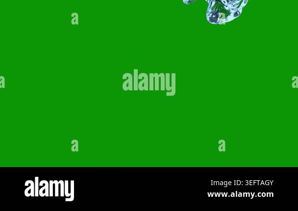 green liquid background with abstract paint splash Stock Video Footage ...