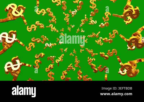 golden coins on white background Stock Video Footage - Alamy