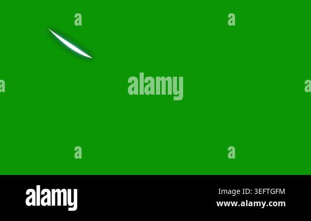 3 d rendering of green screen screen with white background Stock Video ...