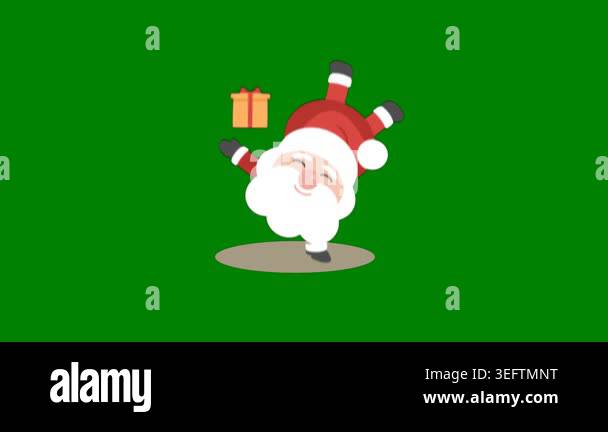 santa claus jumping on the christmas tree Stock Video Footage - Alamy