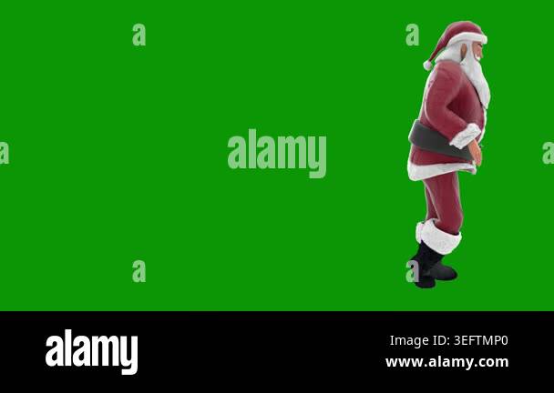 3 d render of a cute santa claus Stock Video Footage - Alamy