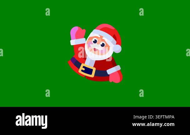 christmas elf, santa claus, 3 d rendering Stock Video Footage - Alamy
