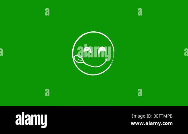 smile vector icon on colorful background Stock Video Footage - Alamy