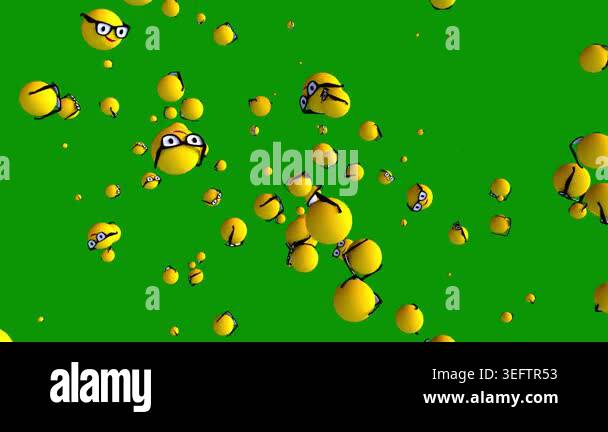 abstract 3 d illustration background with yellow and green Stock Video ...