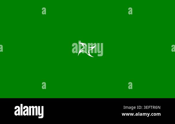 green leaf vector illustration Stock Video Footage - Alamy