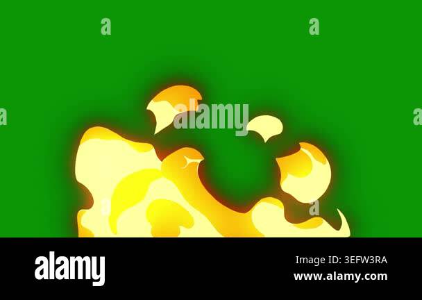 green flame fire background Stock Video Footage - Alamy
