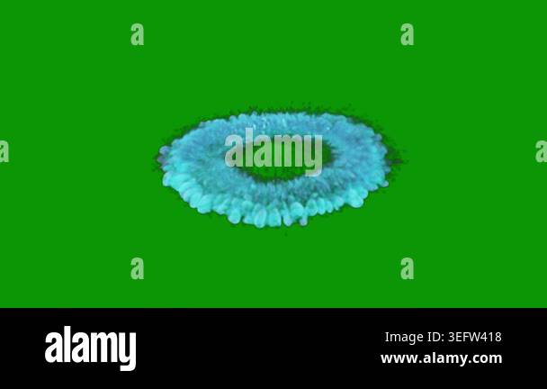 abstract green circle on black Stock Video Footage - Alamy