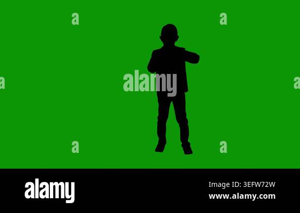 silhouette of a woman on green background Stock Video Footage - Alamy
