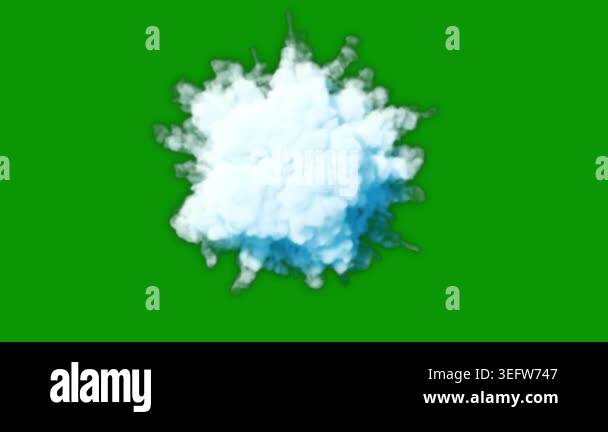 green color cloud on water background Stock Video Footage - Alamy