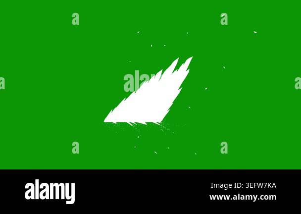 flag icon on green background. web icon style. illustration Stock Video ...