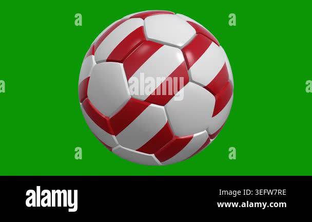 3 d soccer ball with flag of greece Stock Video Footage - Alamy