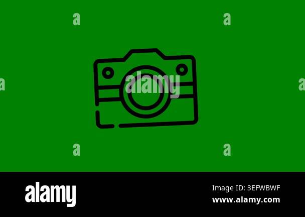 photo camera simple icon Stock Video Footage - Alamy