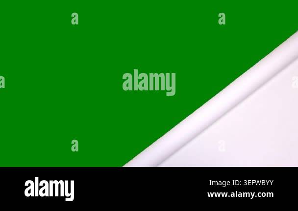 green background with white paper texture Stock Video Footage - Alamy