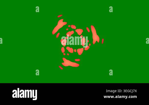 green color christmas tree with snowflakes Stock Video Footage - Alamy
