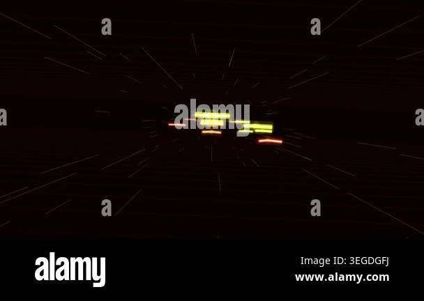 Abstract Glowing Neon Lines Moving Through Digital Space Stock Video ...
