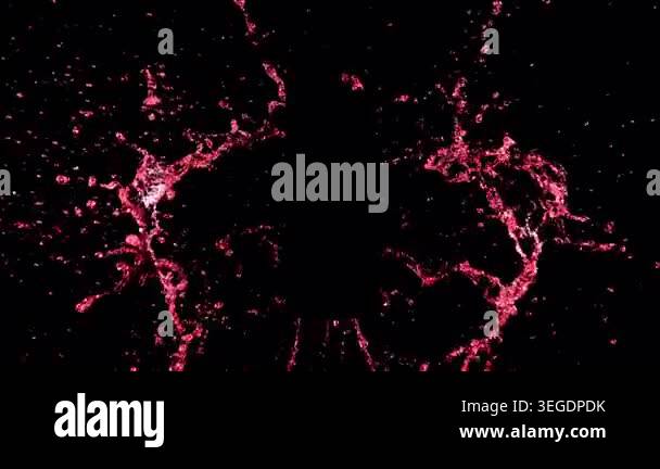 Super Slow Motion Shot of Red Splash with Place for Your Product at ...
