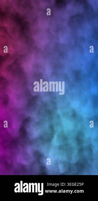 Vibrant Colorful Smoke Swirls on Black: Abstract Creative Neon Vapor ...