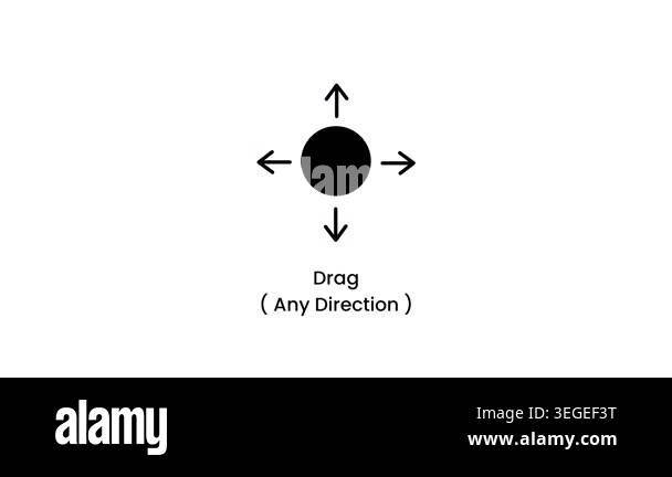 A filled dot with four directional arrows pointing outward labeled Drag ...