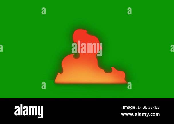 fire icon flat design Stock Video Footage - Alamy