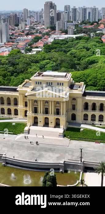 Famous Brazil Independence Museum at downtown Sao Paulo Brazil ...