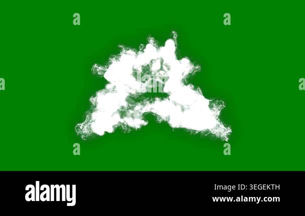 green color smoke cloud abstract background Stock Video Footage - Alamy