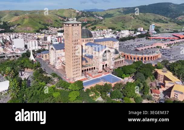 Catholic Temple At Aparecida In Sao Paulo Brazil. Our Lady Basilica ...