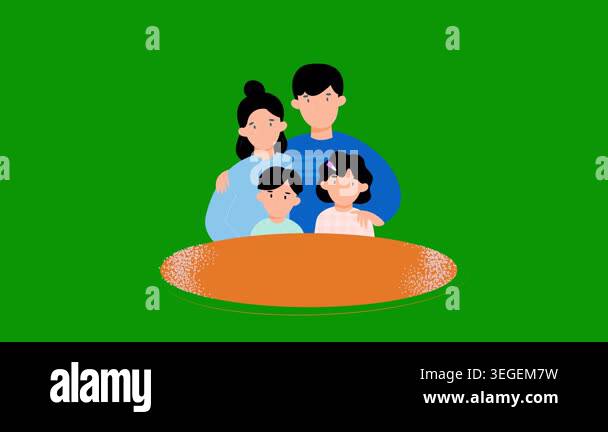people eating food on a green background Stock Video Footage - Alamy