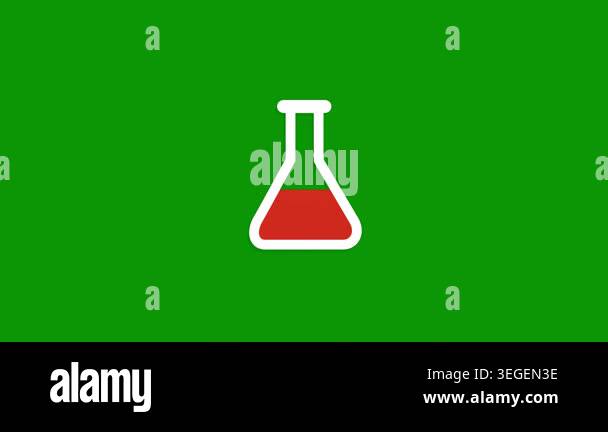 test tube icon, vector illustration Stock Video Footage - Alamy
