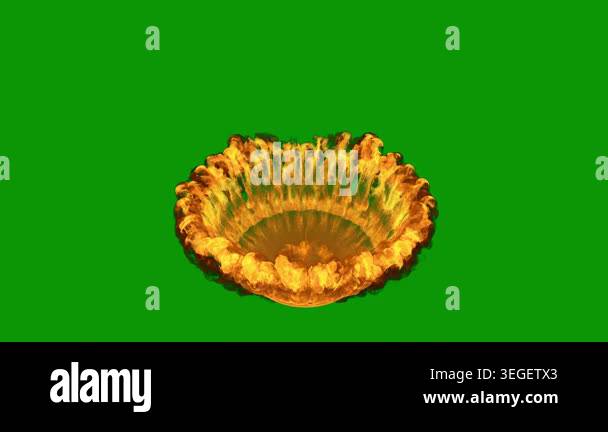 green fire flame on green background Stock Video Footage - Alamy