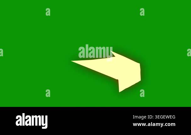 green paper plane on a green background Stock Video Footage - Alamy