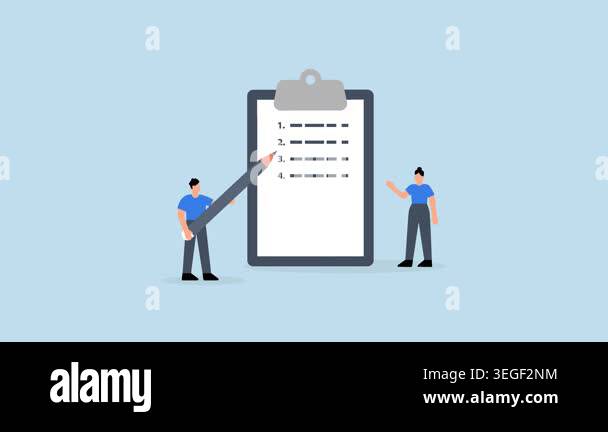 Writing business steps, 4k animation businessman writing procedure step ...