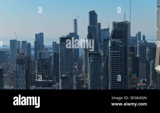 Torontos modern skyscrapers and condominiums expanding towards Lake ...