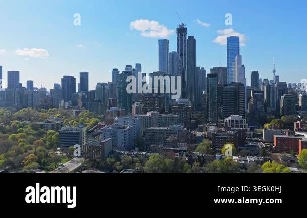 Torontos modern skyline showcasing downtown skyscrapers, office ...