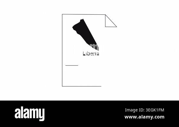 A simple black and white vector graphic representing a document with ...